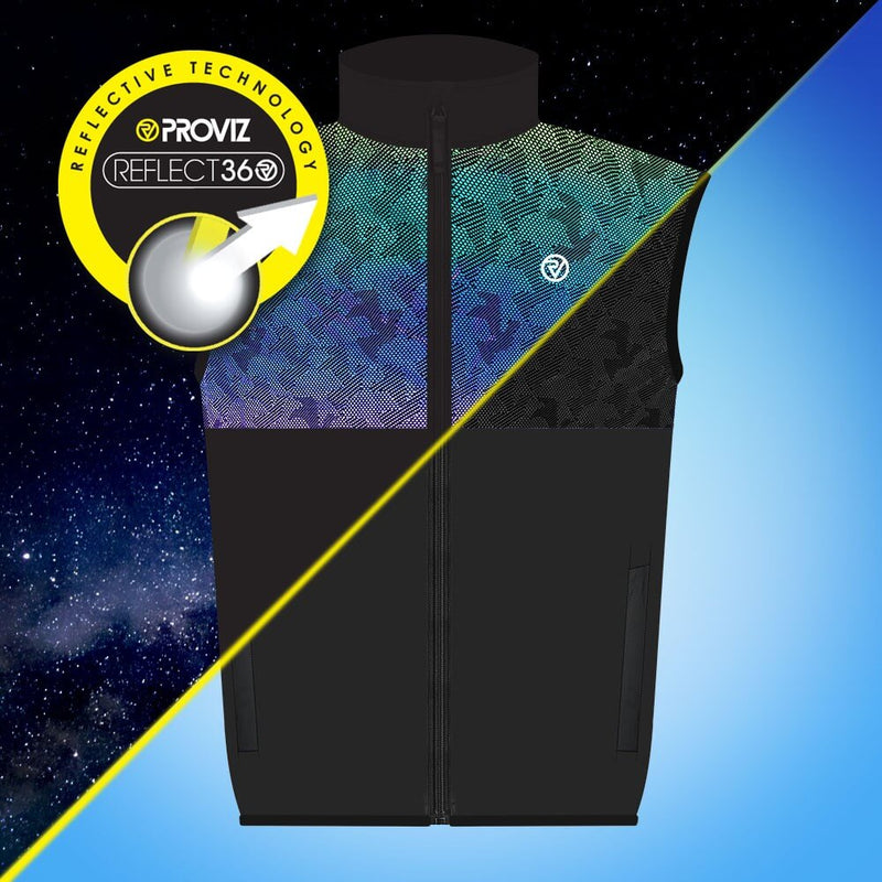 REFLECT360 Men's Explorer Running Gilet by Proviz | Visible Runner Co